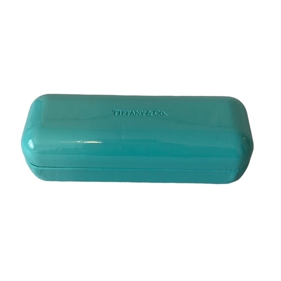 Tiffany & Co. | Accessories | Tiffany Co Aqua Blue Tan Hard Shell ...
